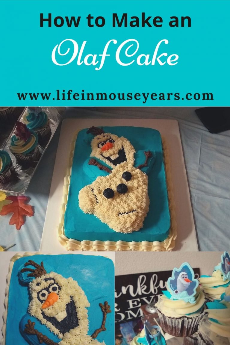 How To Make an Olaf Shaped Cake | Life in Mouse Years